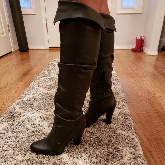 Jessica Simpson | Shoes | Jessica Simpson Leather Fold Over Boots ...